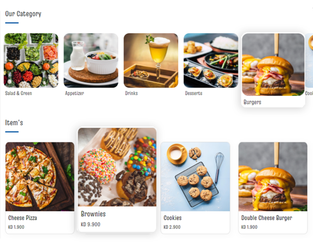 RCD Digital Menu - RCD Kuwait